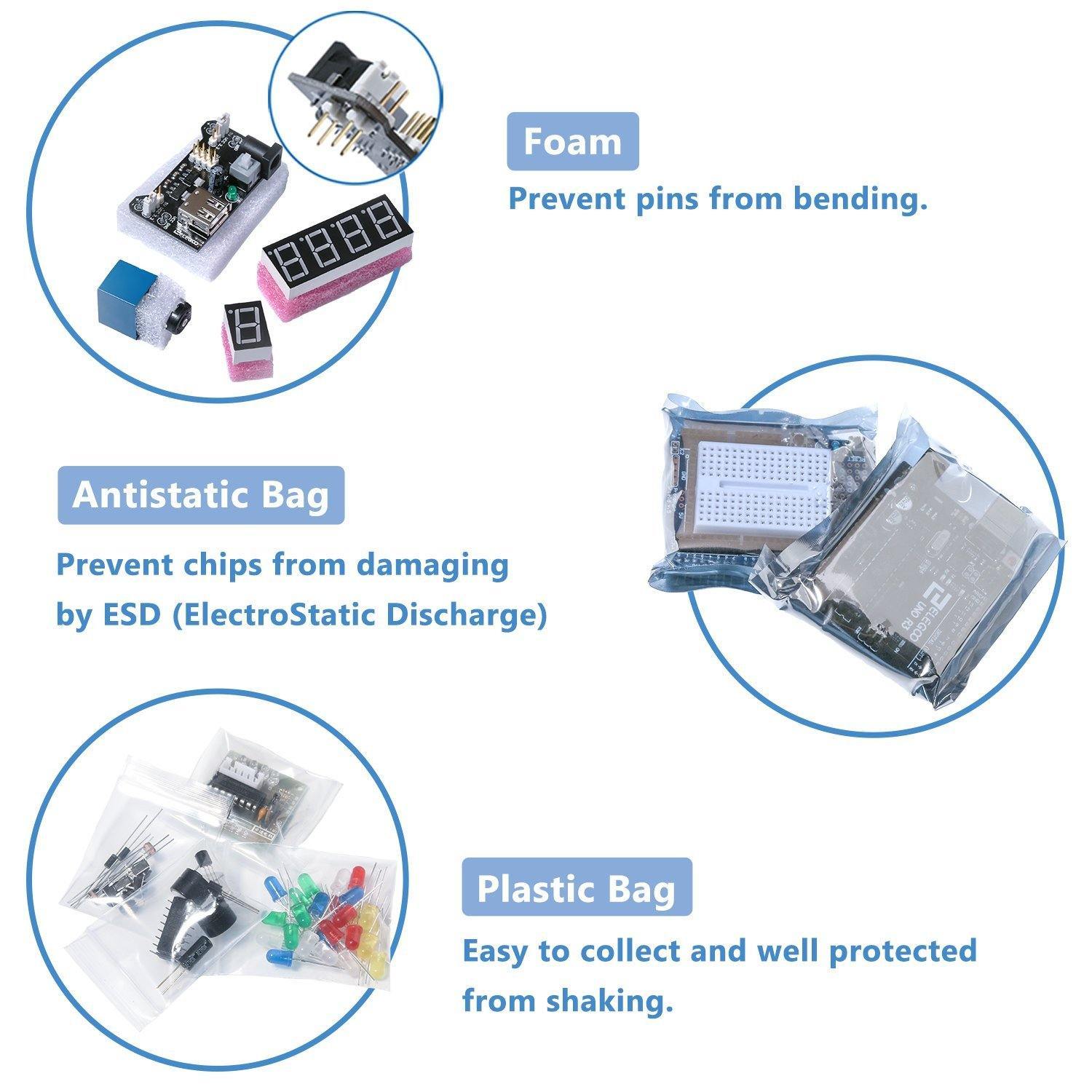 Elegoo Uno R3 Super Starter Kit With Tutorial Compatible With Arduino